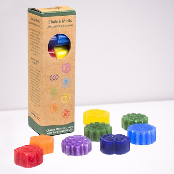 7 chakra melt wax til oliebrænder - Melt, olier og tilbehør - Gaia sten ...