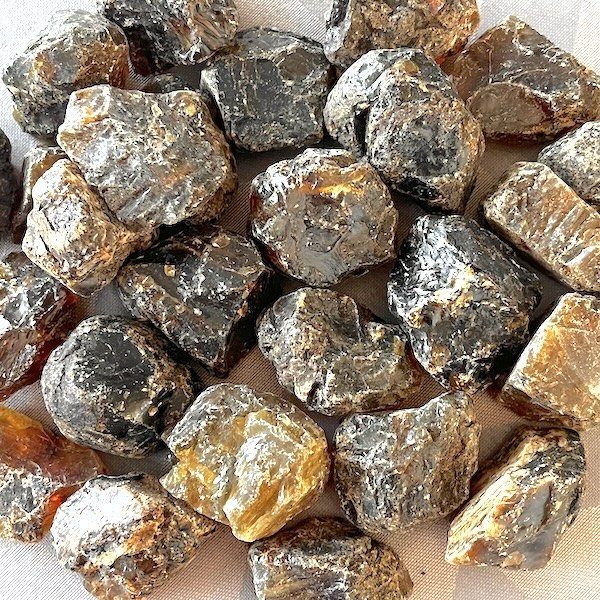 Naturligt Baltisk Rav i Rå Form – Unikke Stykker, 3-3,5 cm, 6-8 g ...